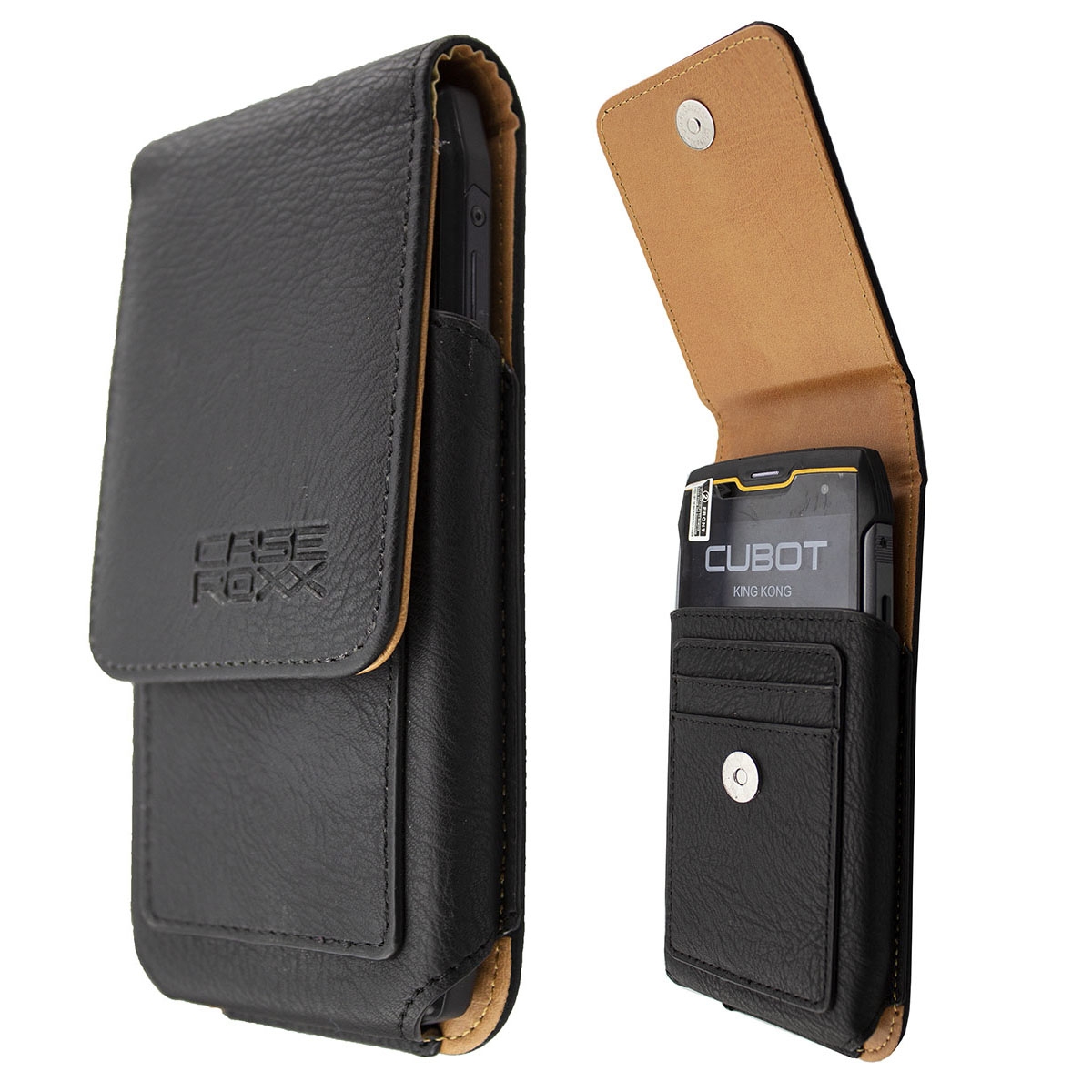 caseroxx Outdoor Case for Cubot King Kong in black made of real leather ...