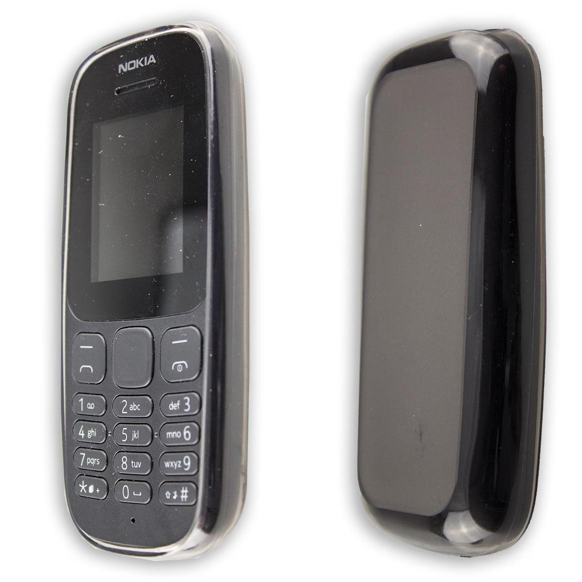 caseroxx TPU-Case for Nokia 105 (2017) in black-clear made of TPU ...